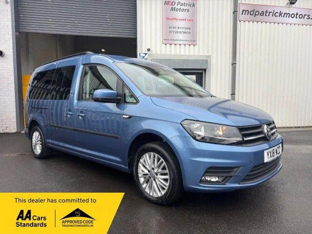 SOLD - Used VOLKSWAGEN CADDY MAXI LIFE 2018 Blue in Chester-le-Street ...